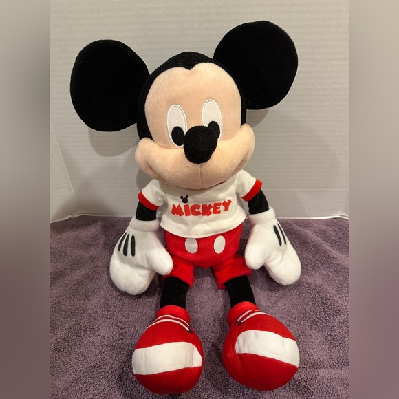 Disney | Toys | Disney Mickey Mouse Plush Doll 2 T Shirt Red Shorts ...